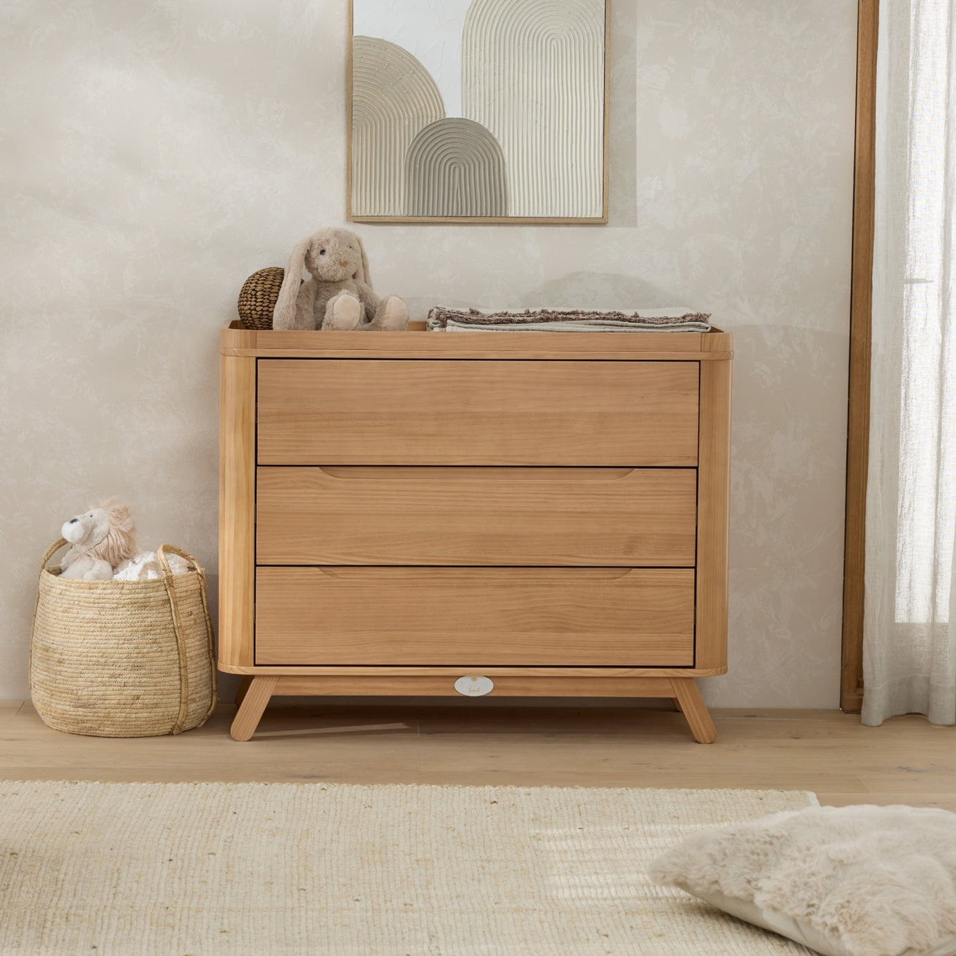 il Tutto Theo Sustainable Timber Chest & Changer in Natural – Kiddie ...